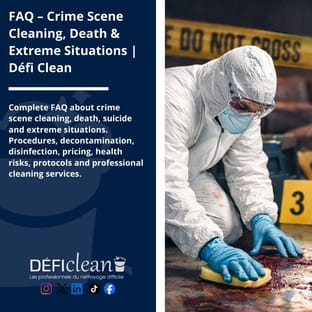 FAQ – Crime Scene Cleaning, Death & Extreme Situations | Défi Clean
